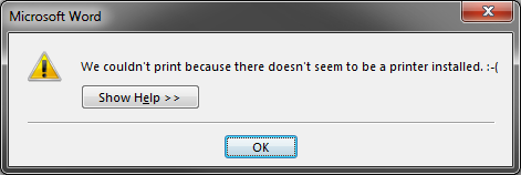 Unable to print a page from Microsoft Word document - Techyv.com